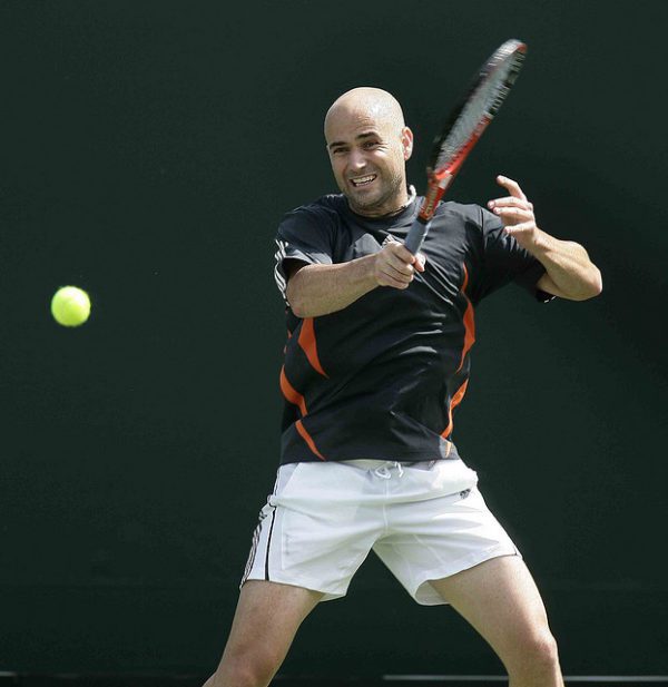 Andre Agassi Forehand Technique - Tennis Instruction